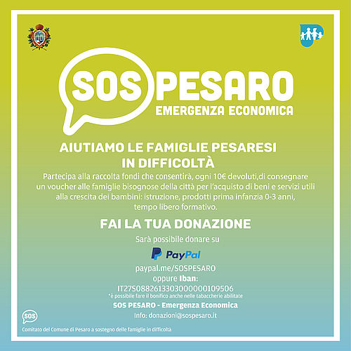 Comune di Pesaro : SOS Pesaro, al via la raccolta fondi per le famiglie ...